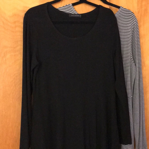 cut loose | Dresses | Gray Or Black Striped Dress Cutloose | Poshmark